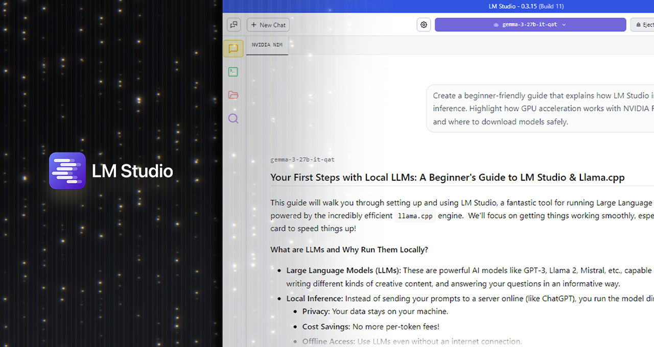 LM Studio Boosts LLM Speed Using RTX GPUs, CUDA 12.8 - Hawkdive.com
