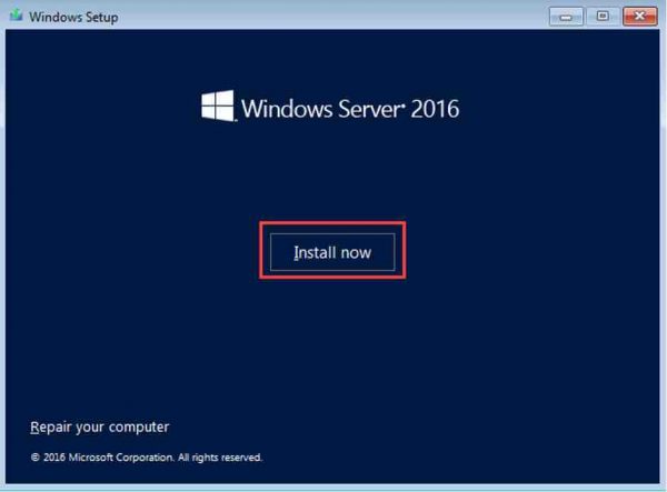 How To Install Windows Server 2016 ? - Hawkdive.com