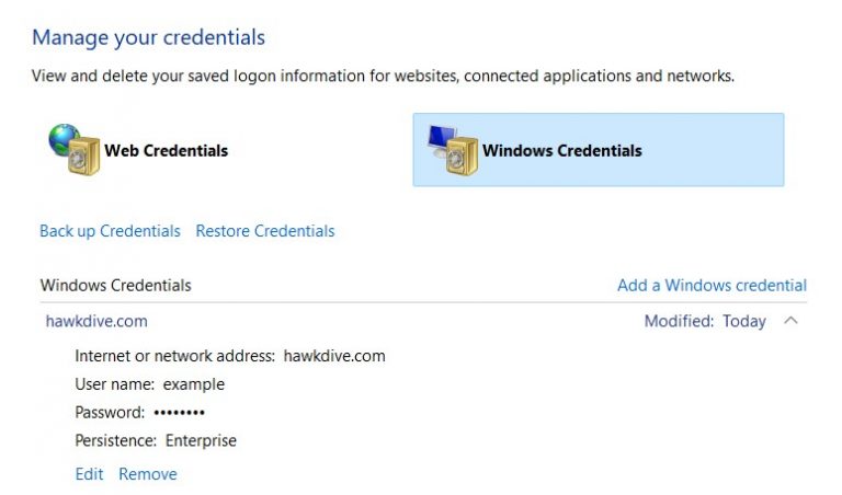 How To Use Credential Manager In Windows 11 - Hawkdive.com