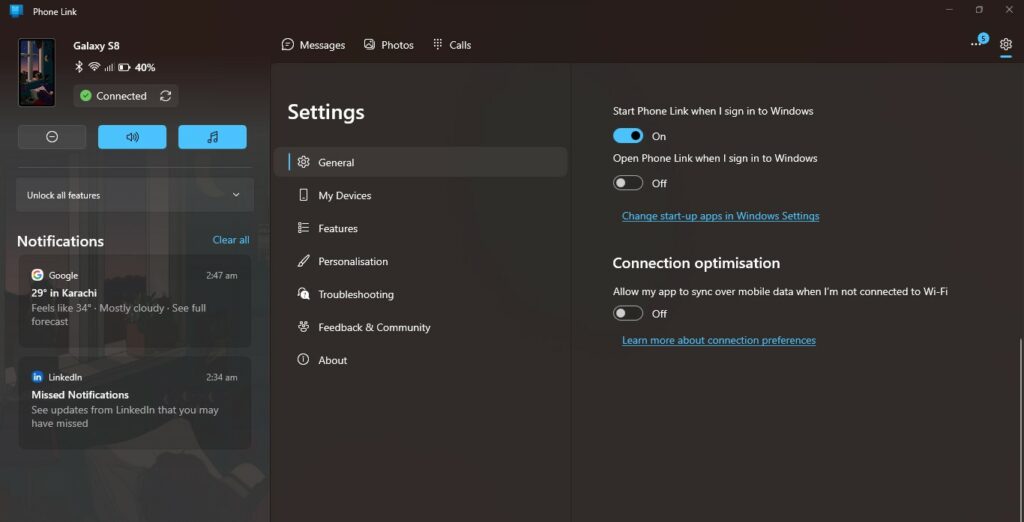 How To Enable or Disable Sync Phone Link over Mobile Data when Not Connected to Wi-Fi - Hawkdive.com