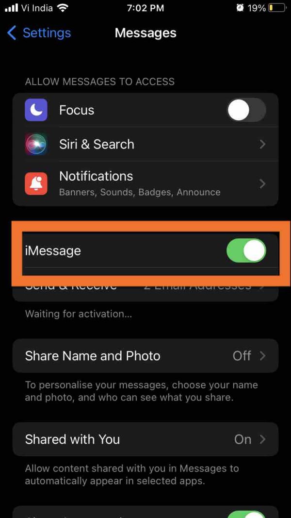 How To Disable iMessage Without iTunes Account - Hawkdive.com