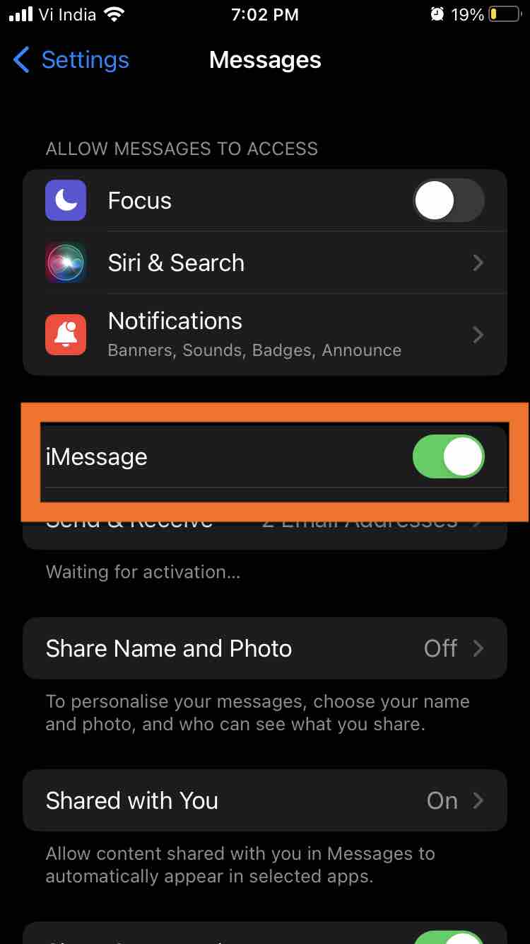 How To Disable iMessage Without iTunes Account - Hawkdive.com