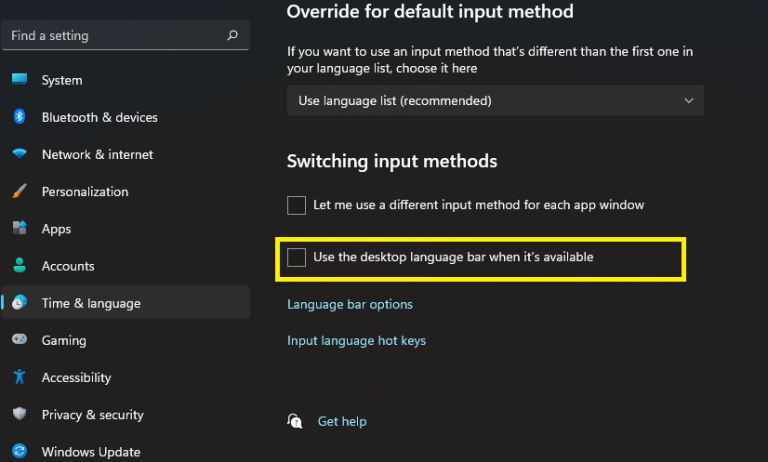 Show Language Bar on Desktop or Taskbar in Windows 11 - Hawkdive.com