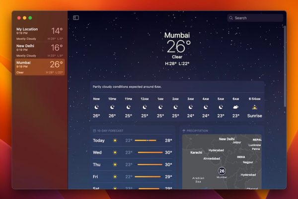 macOS Ventura-How To Add Apple Weather On MacBook Pro. - Hawkdive.com