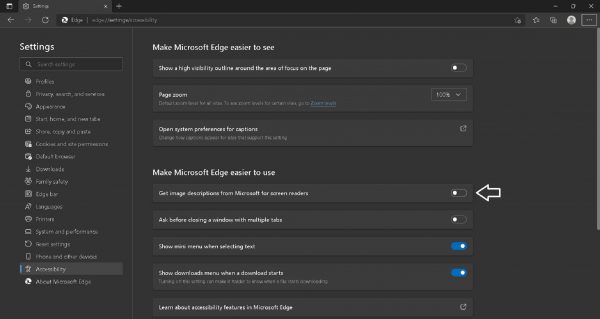 Microsoft Edge Generates Image Labels Alt Text - Hawkdive.com