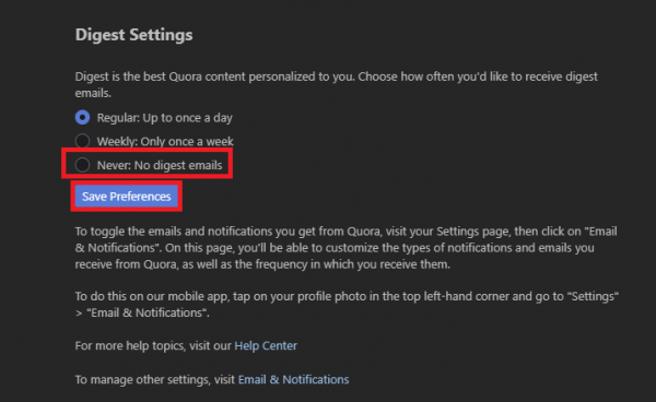 How To Unsubscribe From Quora Digest Emails? - Hawkdive.com