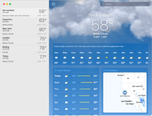Hands-on Weather App In macOS Ventura - Hawkdive.com