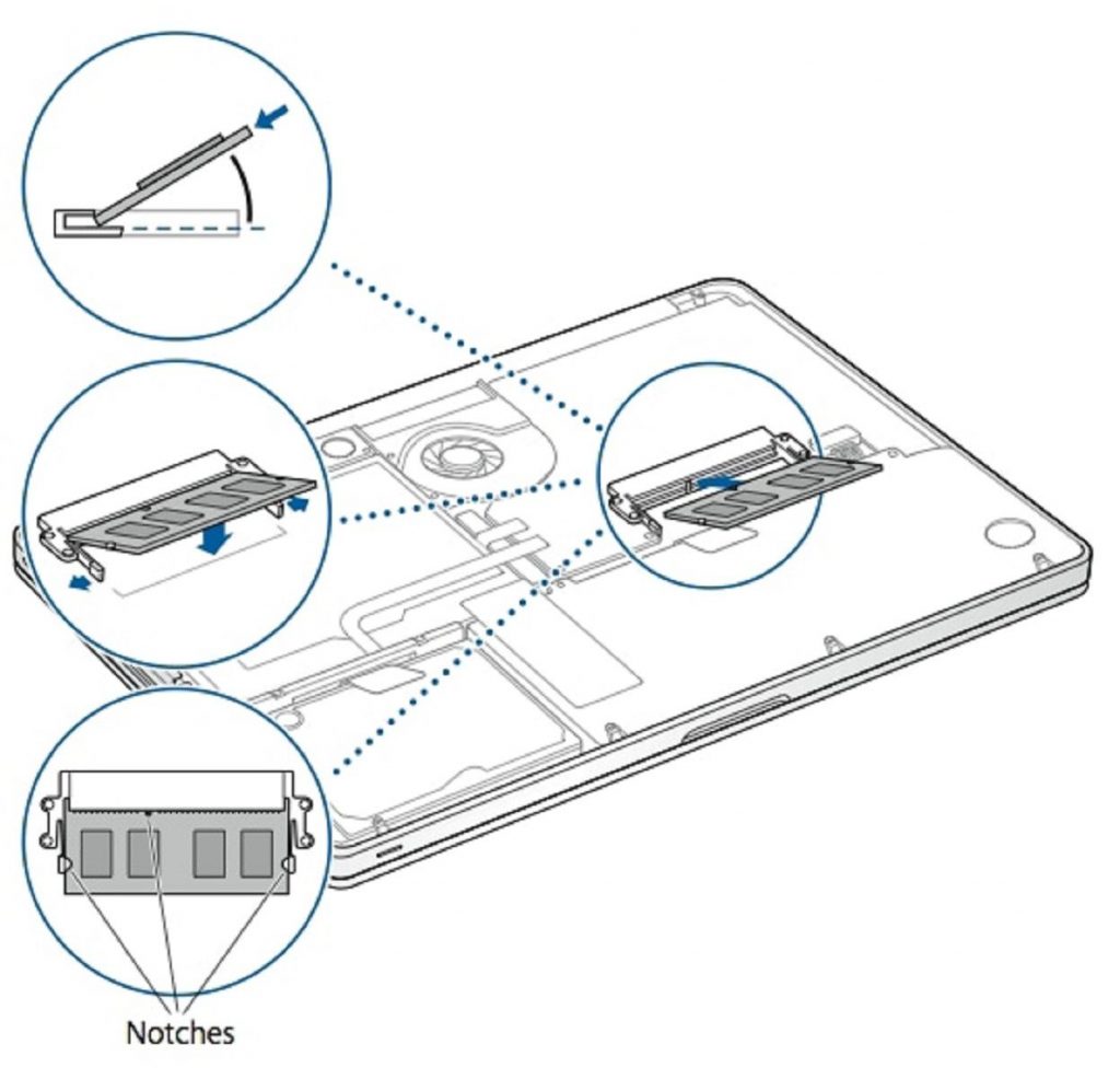 How To Remove Or Install Memory- MacBook Pro - Hawkdive.com