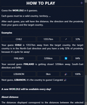 Worldle: A Unique Map Wordle for Geography Lovers - Hawkdive.com