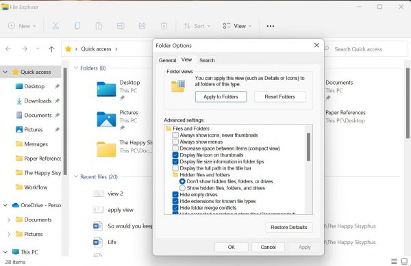 How To Apply Folder View To All Folders In Windows 11 - Hawkdive.com