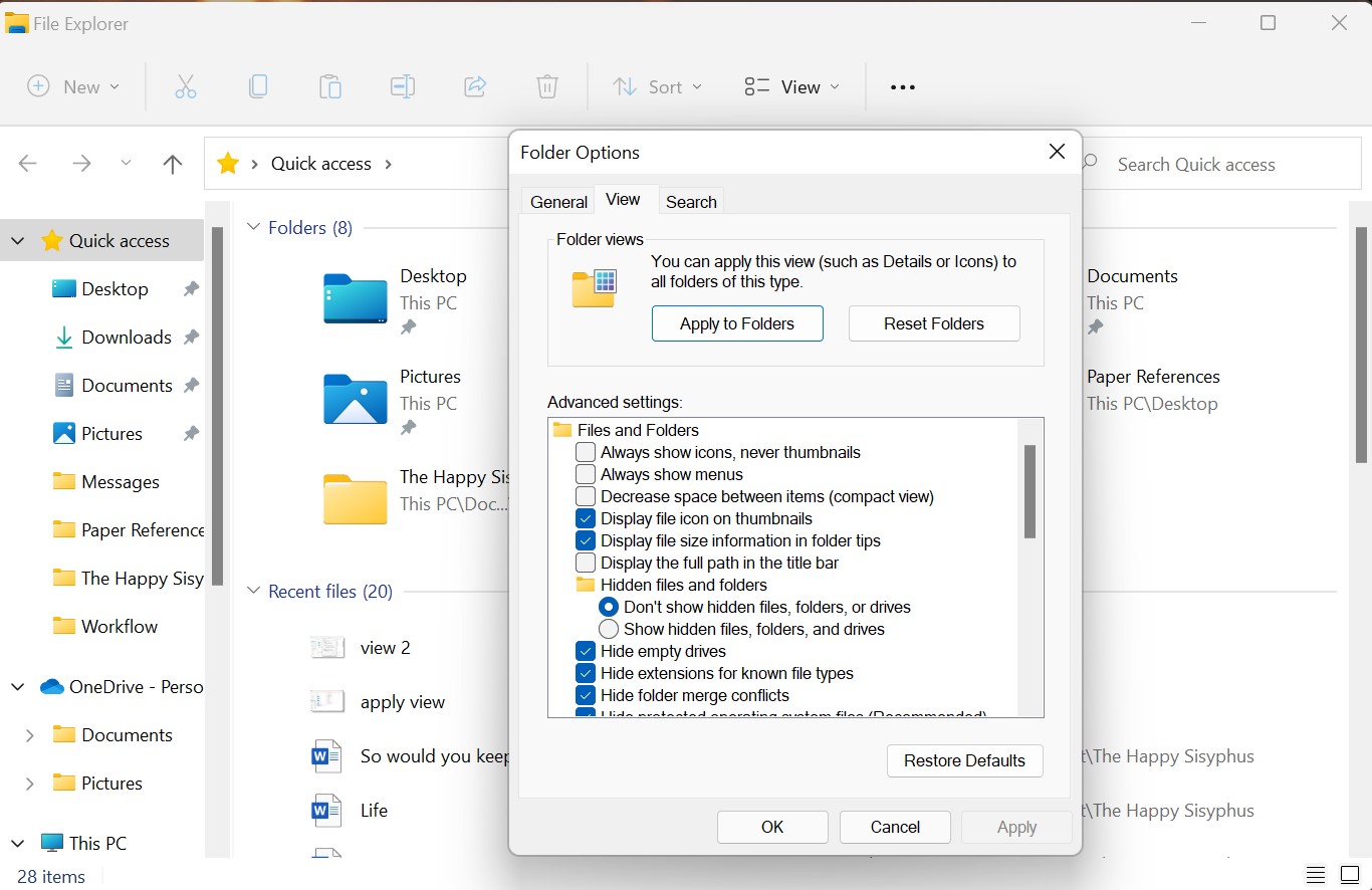 How To Apply Folder View To All Folders In Windows 11 - Hawkdive.com