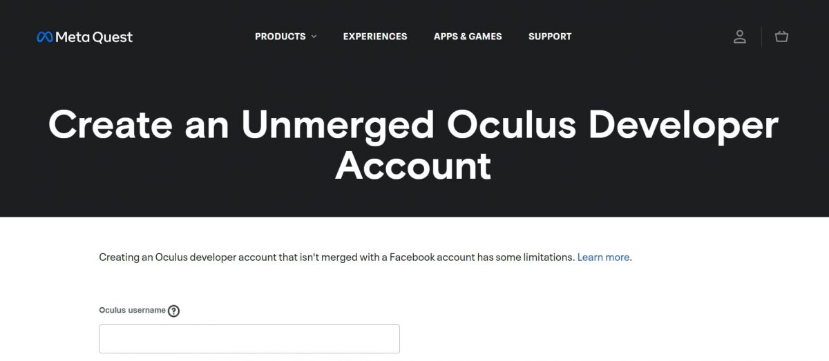 How To Create An Oculus Developer Account