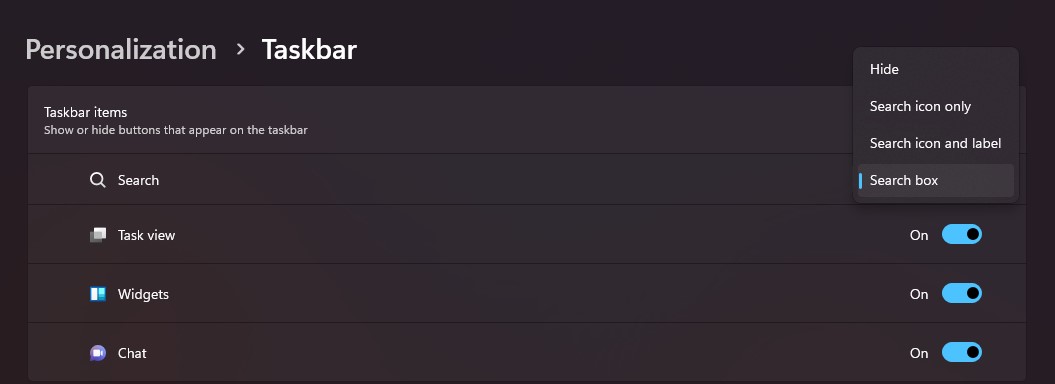 How To Enable Or Disable Open Search On Hover in Windows 11 - Hawkdive.com