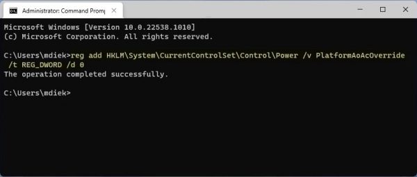 How To Disable Modern Standby In Windows 10 And Windows 11 - Hawkdive.com