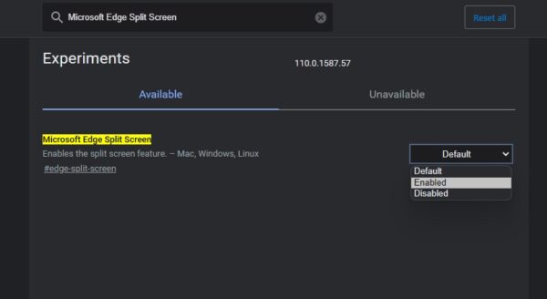 How To Enable Or Disable Split Screen Feature In Microsoft Edge - Hawkdive.com