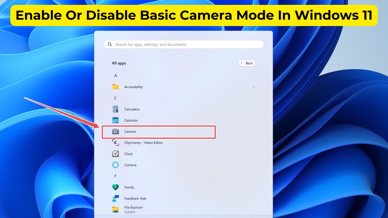 Quick Tips-Enable Or Disable Basic Camera Mode In Windows 11 - Hawkdive.com