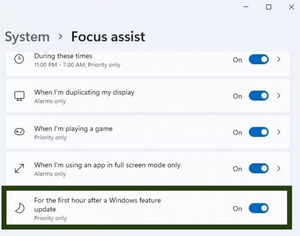 Turn On Or Off Focus Assist In Windows 11 - Hawkdive.com