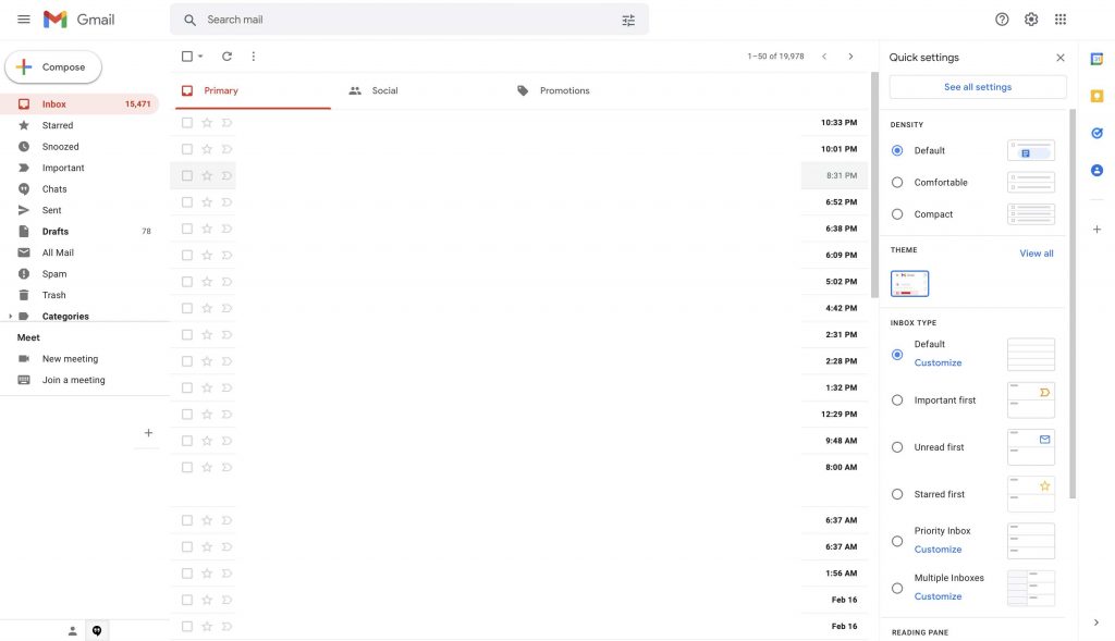 How To Change Your Inbox Layout In Gmail - Hawkdive.com