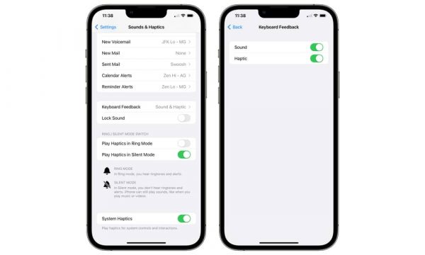 Hidden Haptic Keyboard- New Settings In iOS 16 - Hawkdive.com