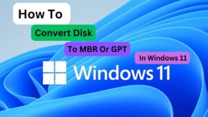 How To Convert Disk To MBR Or GPT In Windows 11 - Hawkdive.com