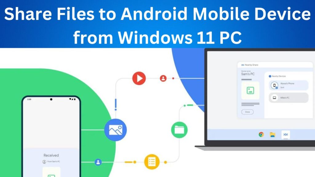How To Share Files To Android Mobile Device From Windows 11 PC ...