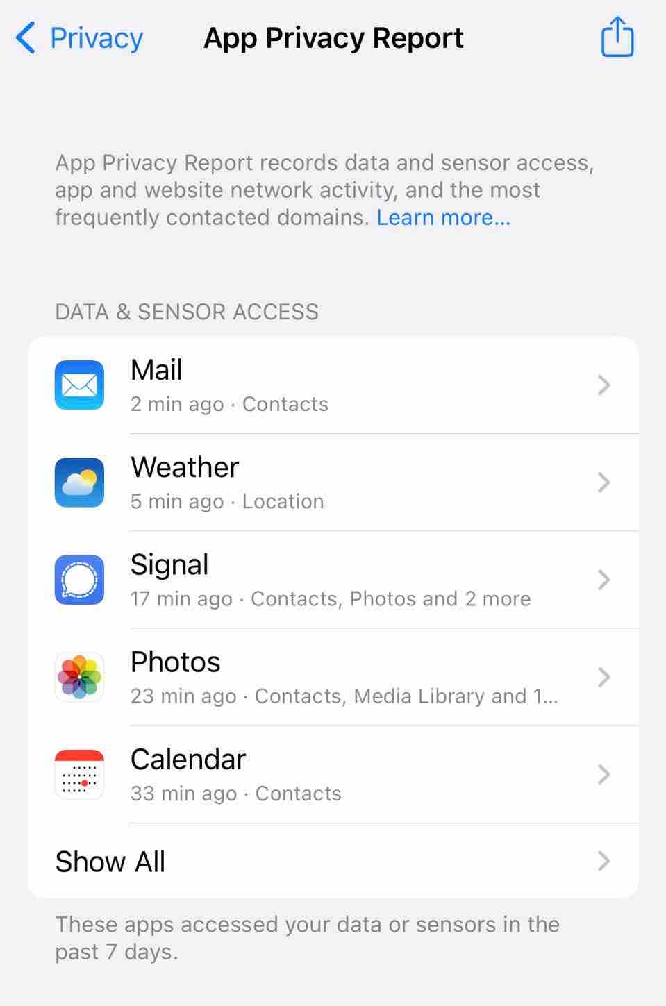 How To Enable App Privacy Report On iPhone To Check Apps Tracking You ...