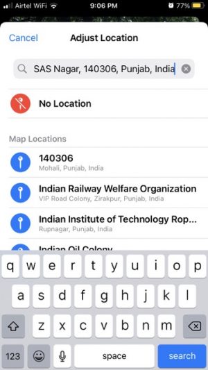 How To Adjust Image Location On iPhone - Hawkdive.com