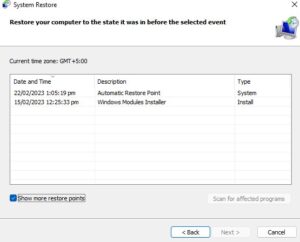 How To See List Of Available Restore Points In Windows 11 - Hawkdive.com