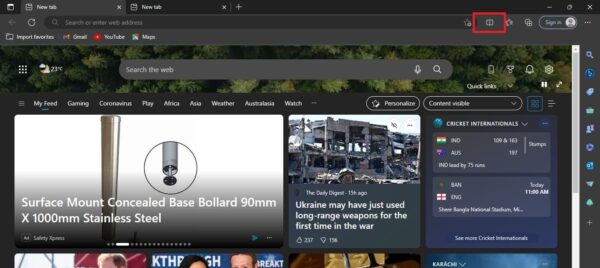 How To Enable Or Disable Split Screen Feature In Microsoft Edge - Hawkdive.com