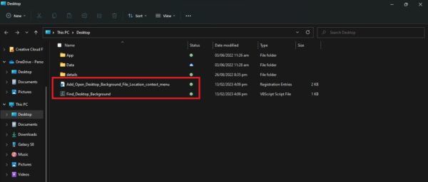 How To Add Open Desktop Background File Location Context Menu In Windows 11 - Hawkdive.com