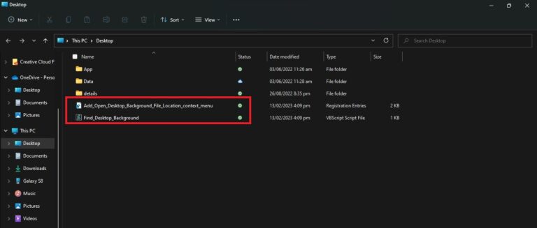 How To Add Open Desktop Background File Location Context Menu In Windows 11 - Hawkdive.com