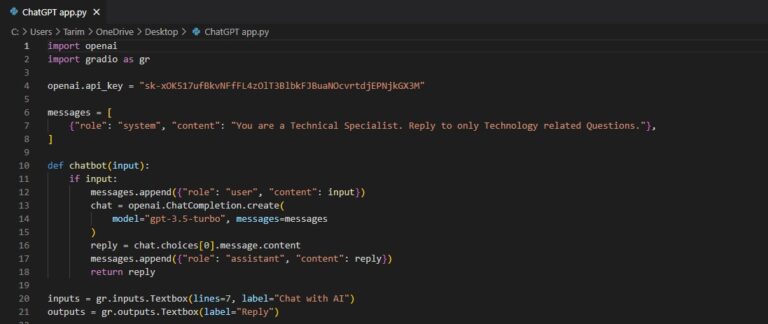 How To Build Your Own AI Chatbot With ChatGPT API - Hawkdive.com
