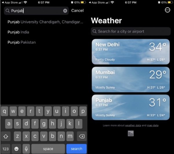 How To Add Cities To Live Weather On iPhone 13? - Hawkdive.com