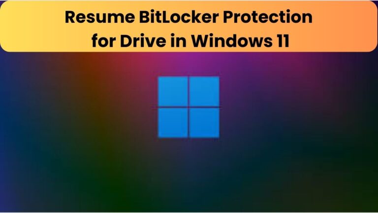 How To Resume BitLocker Protection For Drive In Windows 11 - Hawkdive.com